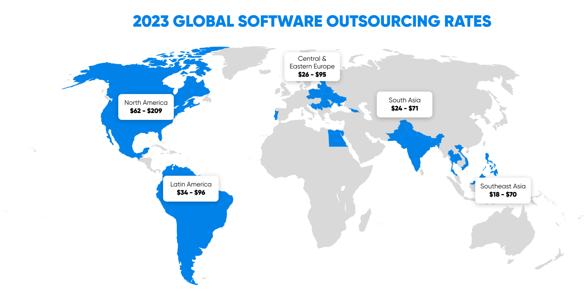 Top Software Development Countries and Markets In 2023